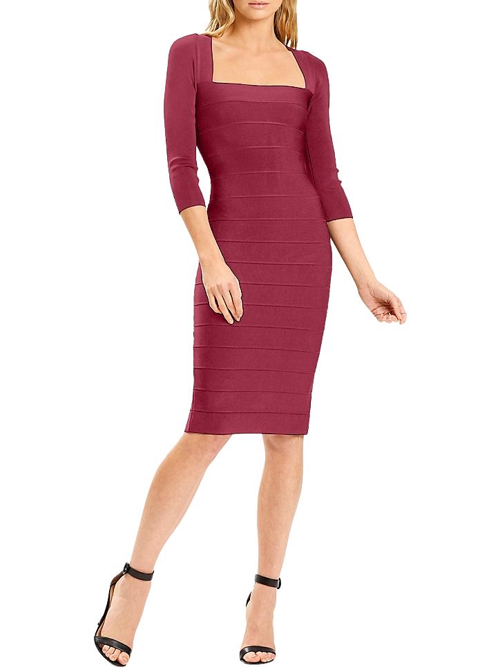 HERVE LEGER Herve Leger Icon Square Neck Bandage Dress
